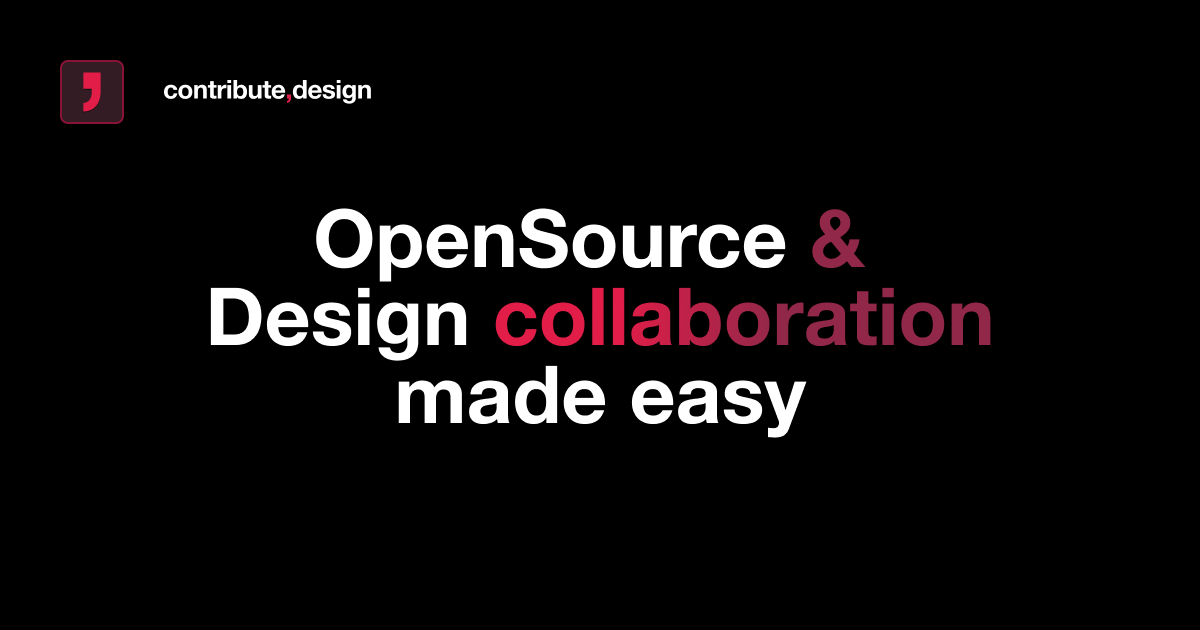 Design contributions to open source projects made easy